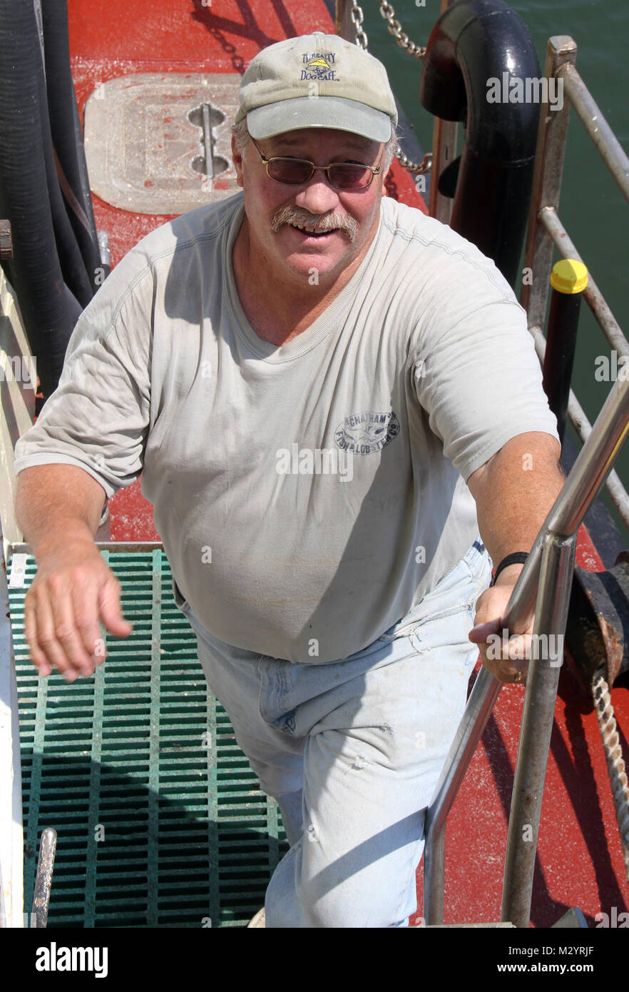 VIRGINIA BEACH, Va. -- Joe Bland, deck hand on the Corps dredge vessel ...