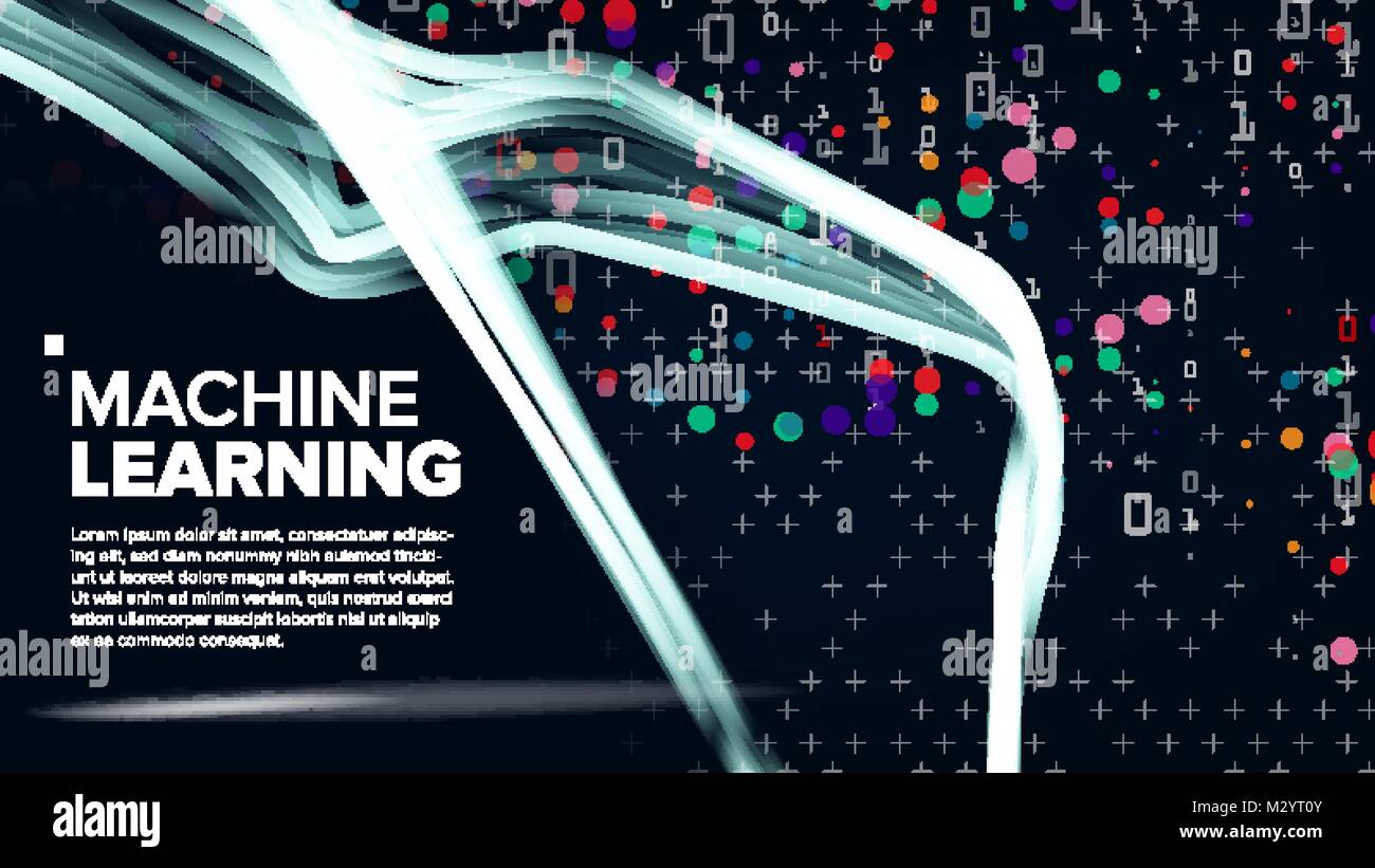 Machine Learning Background Vector. Analytics Cloud. Machine ...