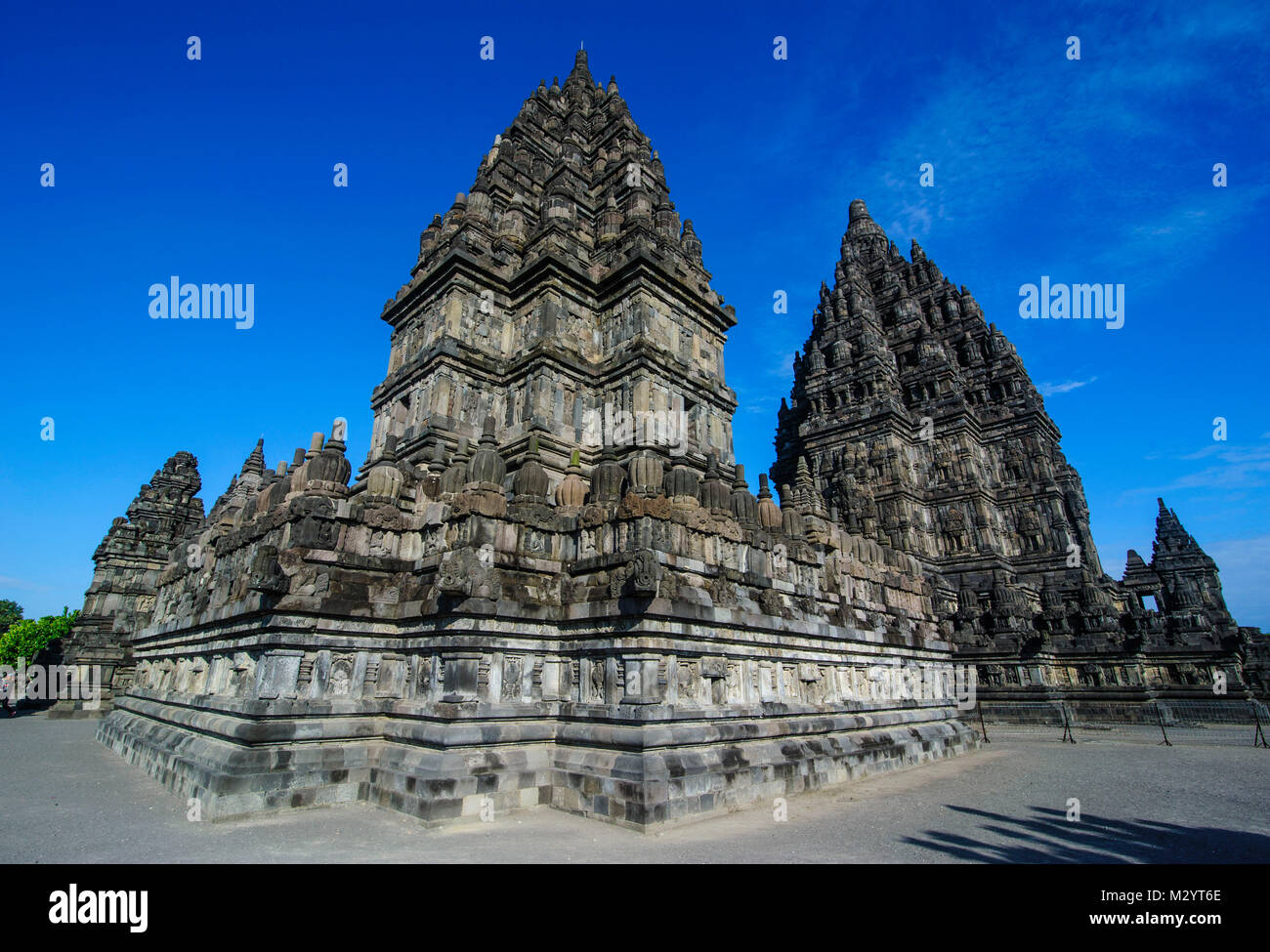 Unesco world heritage sight the Prambanan temple complex, Java ...
