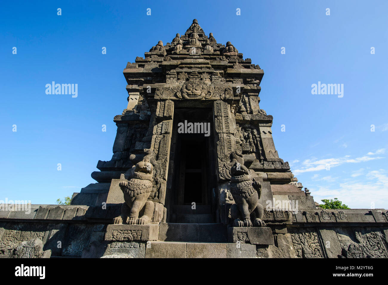 Unesco world heritage sight the Prambanan temple complex, Java ...