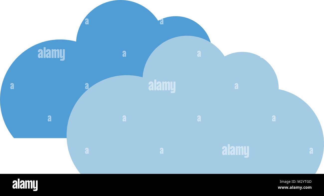 colorful nature clouds weather in the sky icon Stock Vector Image & Art ...