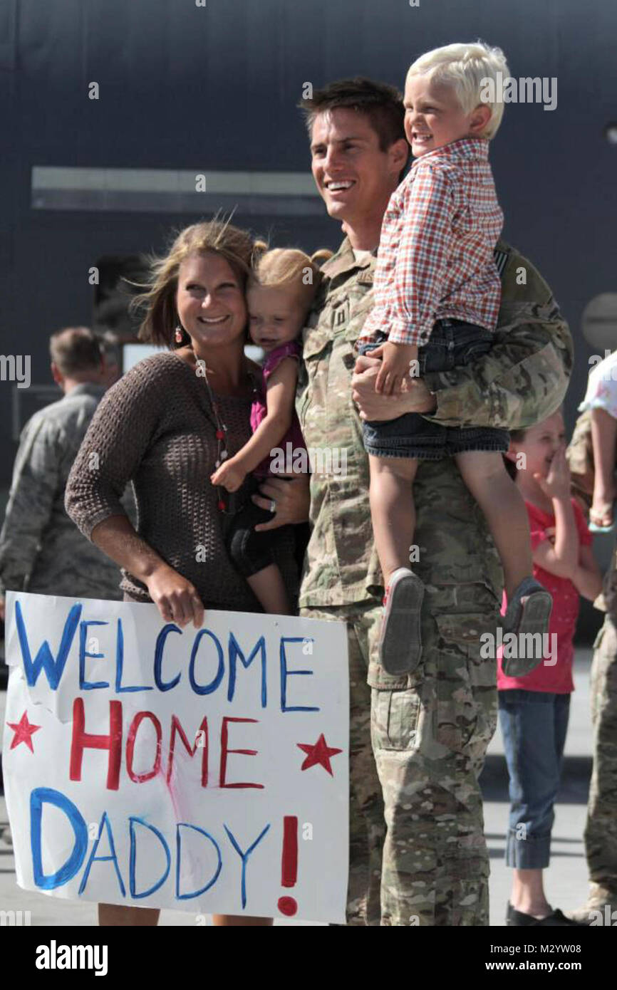 Welcome Home by The National Guard Stock Photo - Alamy