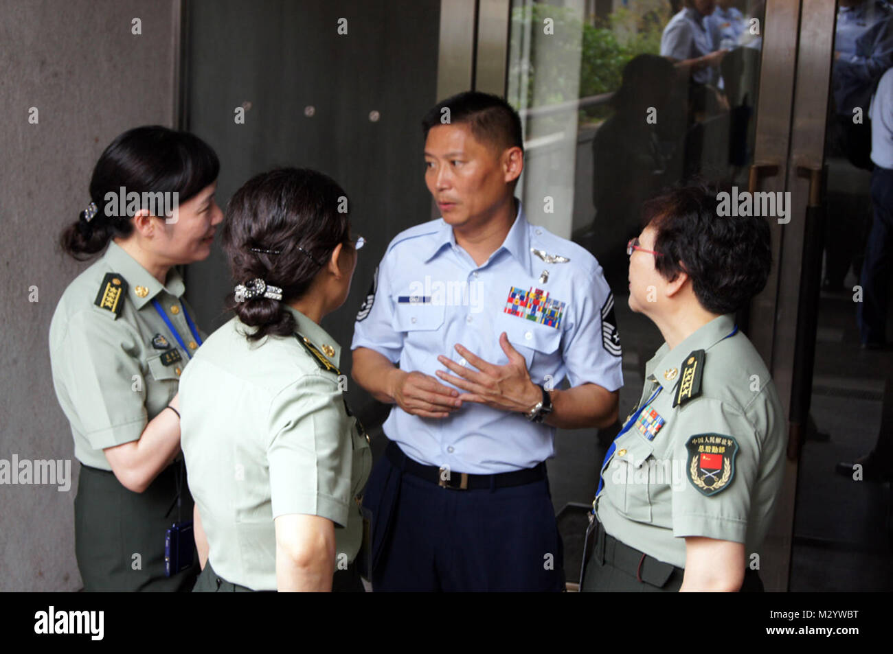 U.S. Air Force Senior master sergeant Peter Chin, 18th Aeromedical ...