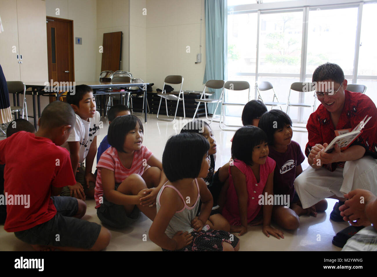 Soldiers teach English to Japanese children by #PACOM Stock Photo - Alamy