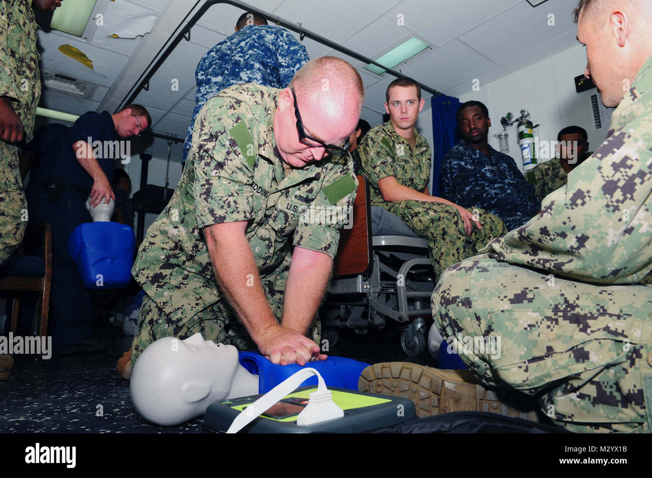 CPR class aboard amphibious dock landing ship USS Tortuga by #PACOM ...