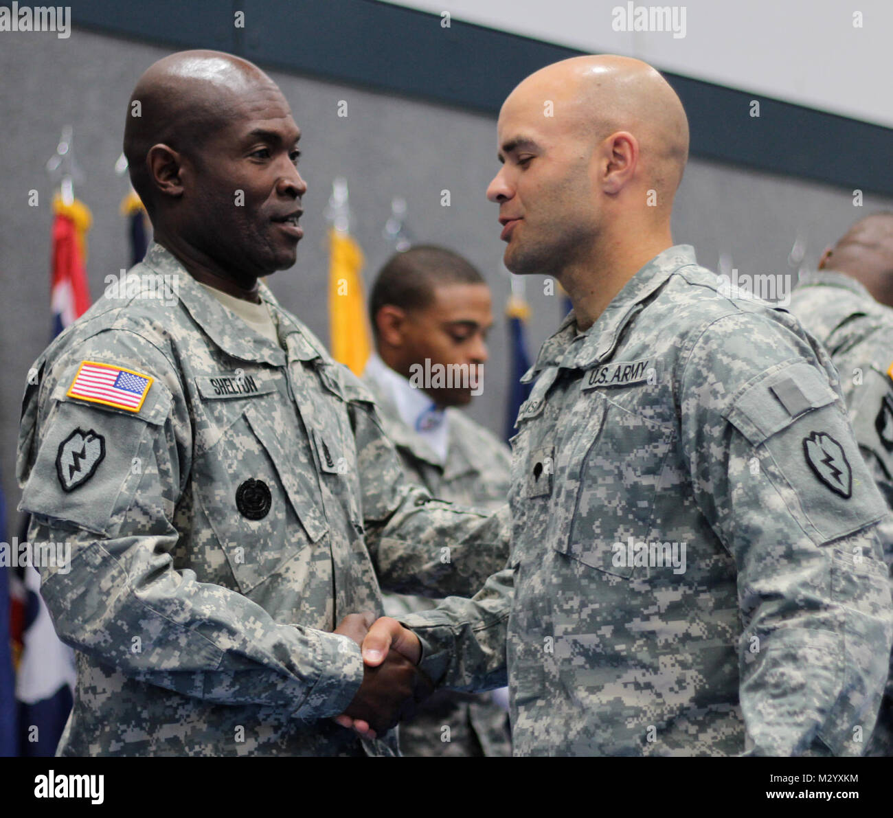 Command Sgt. Maj. Alexis Shelton, Command Sergeant Major of 2nd Battalion, 8th Field Artillery ...