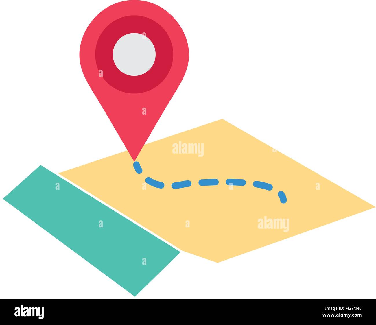 colorful geography global map with location symbol Stock Vector Image ...