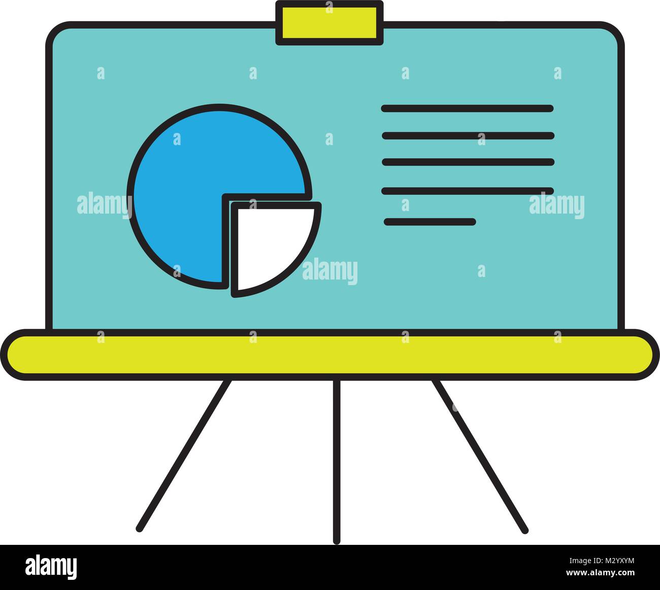 business presentation with statistics graphic diagram Stock Vector ...