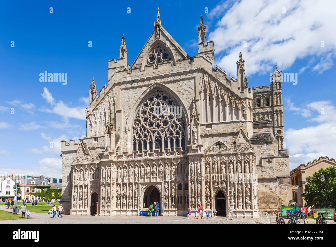 England, Devon, Exeter, Exeter Cathedral Stock Photo - Alamy