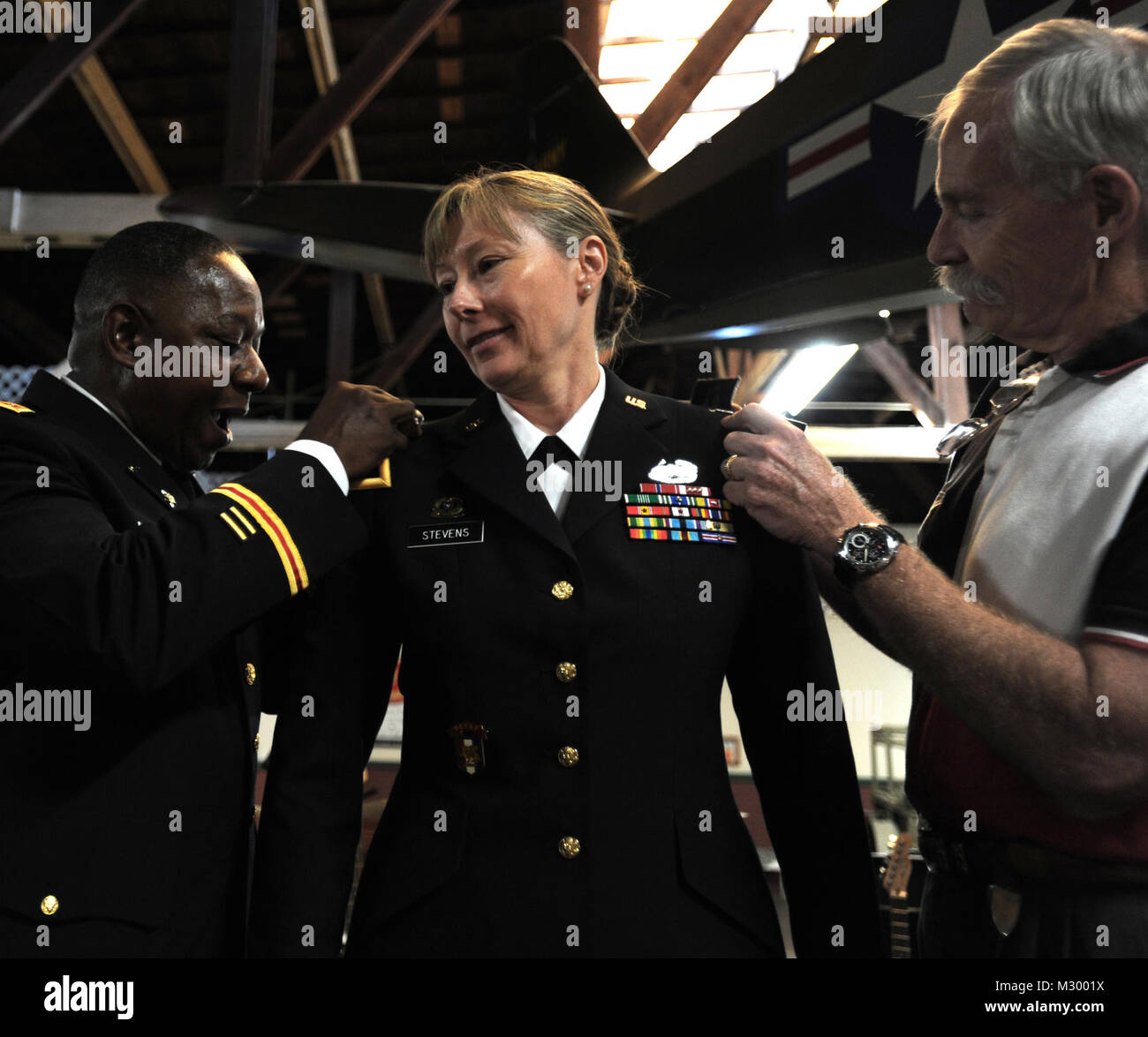 Chief Warrant Officer 5 Earnest E. Metcalf, and Col. (Ret.)Stryker pin ...