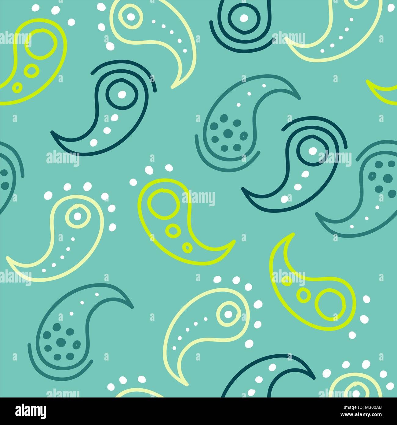 vector abstract background with pasley seamless pattern Stock Vector ...