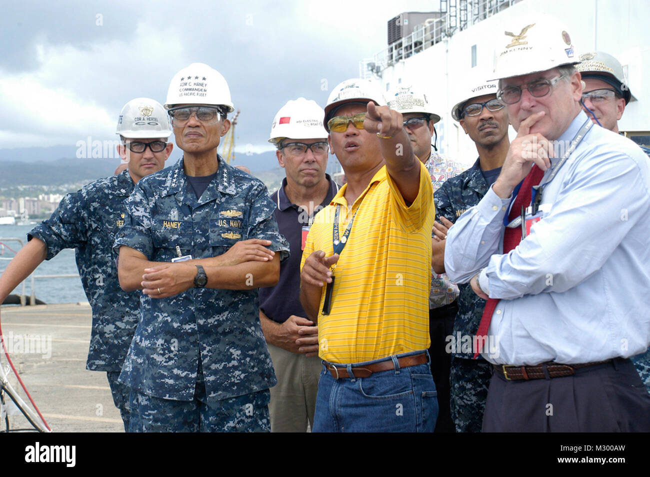 PacFleet Adm Haney visited the shipyard by #PACOM Stock Photo - Alamy
