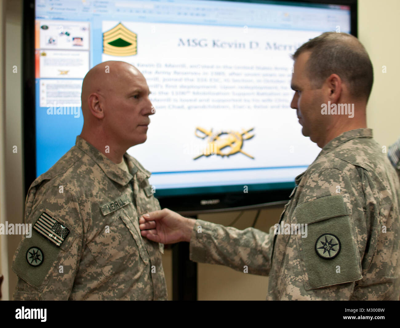 Sgt. 1st Class Kevin Merrill, a resident of Barton, N.Y. and a member ...
