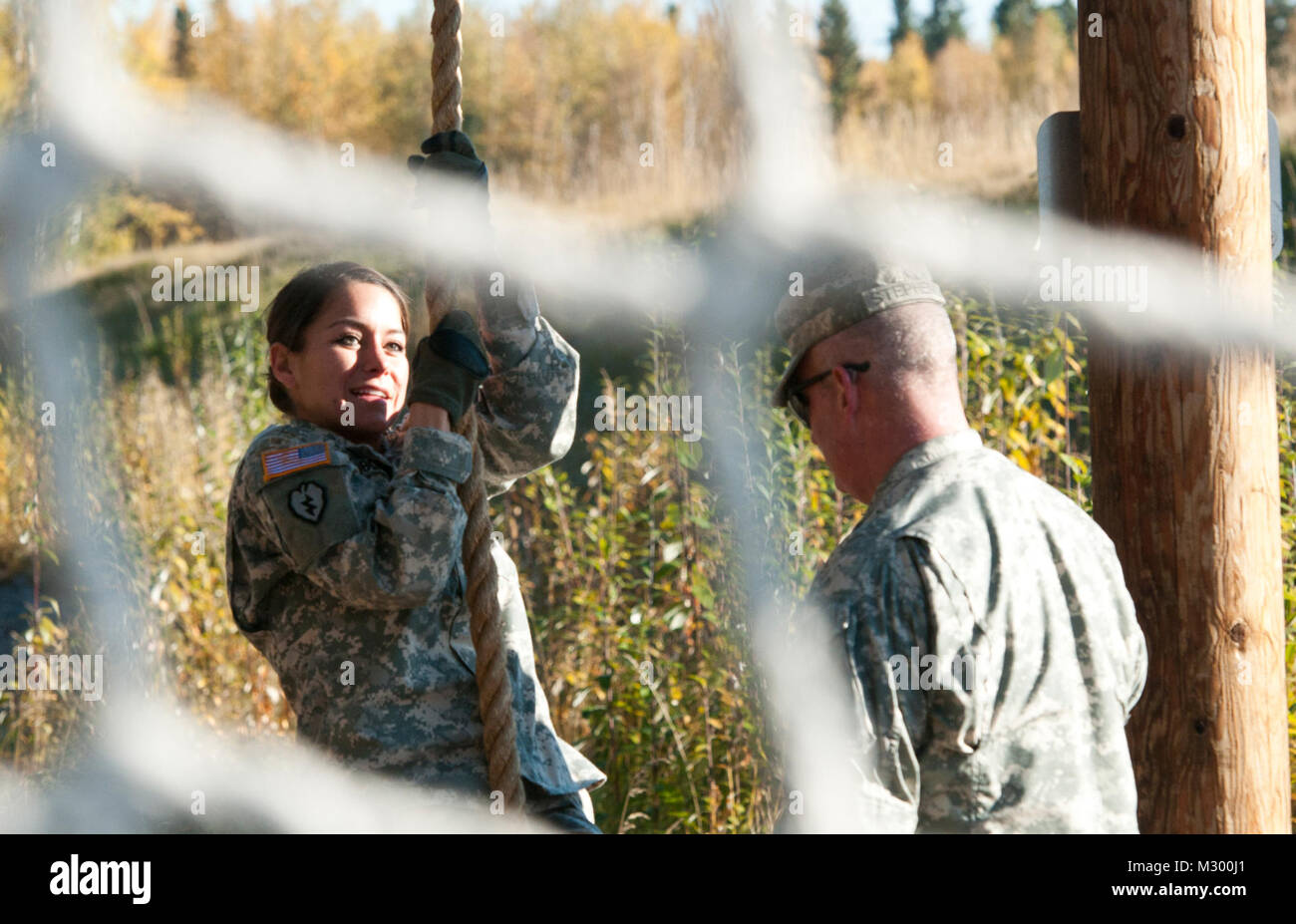 Pvt. Jamie Robles, a military policeman with Headquarters and ...