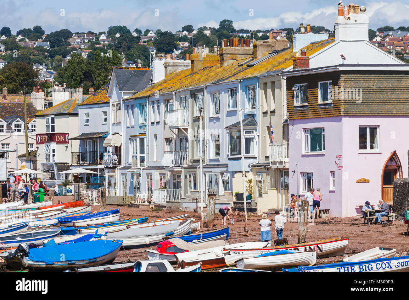 England, Devon, Teignmouth, Waterfront Housing Stock Photo - Alamy