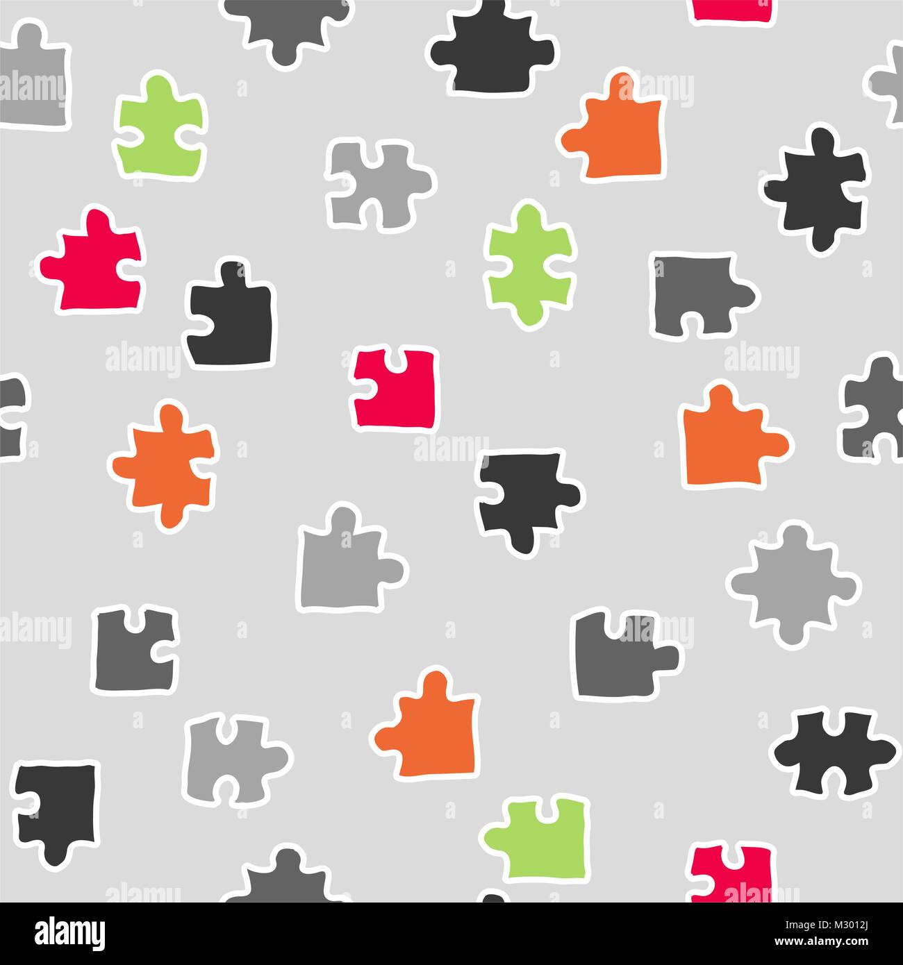 Abstract jigsaw puzzle wallpaper Stock Vector Images - Alamy