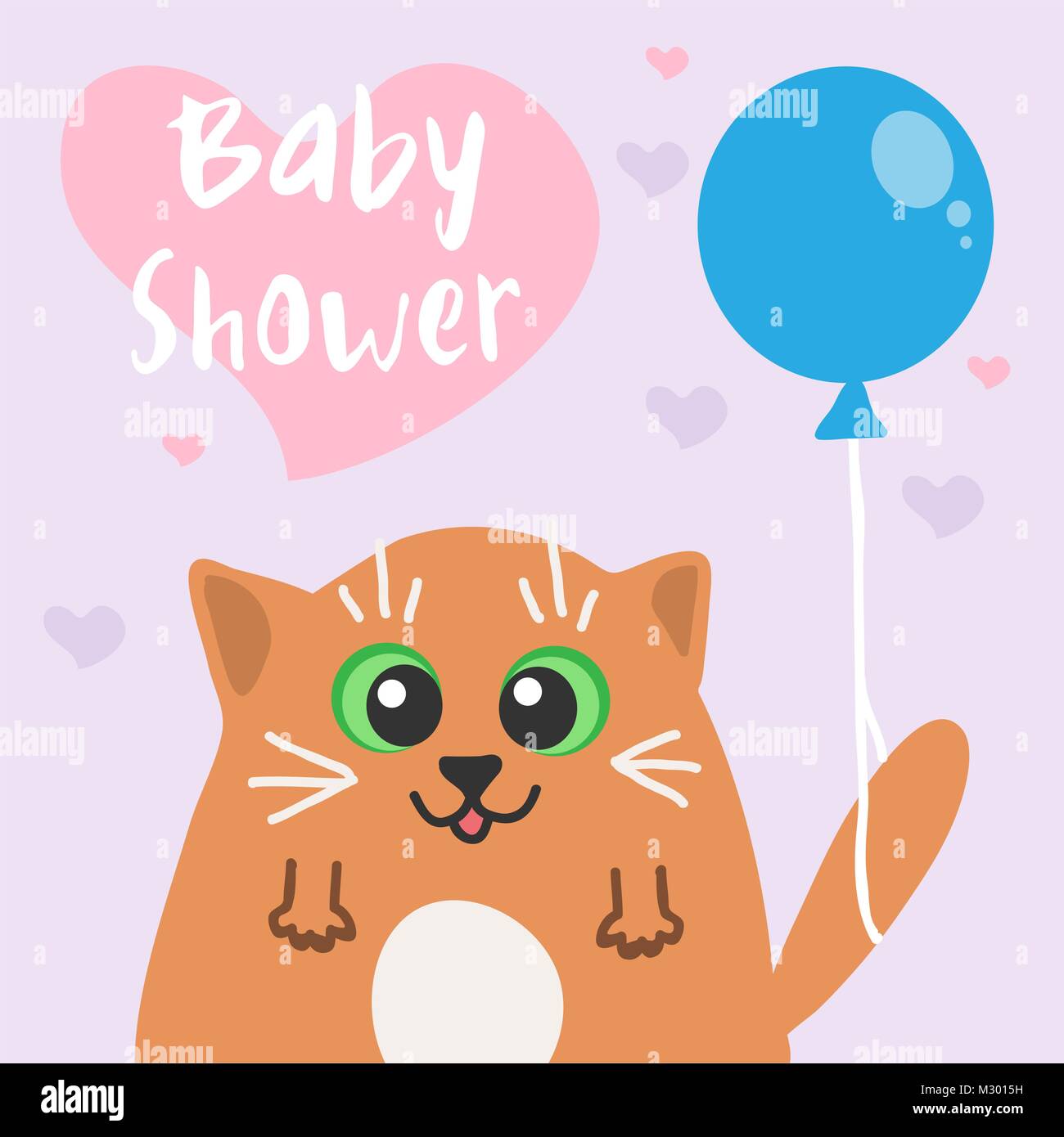 Cat Baby Shower Kitten Baby Shower Invitation Elva M Design Studio