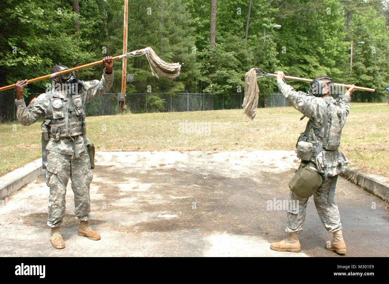 Demonstrating the decontamination process by The National Guard Stock ...