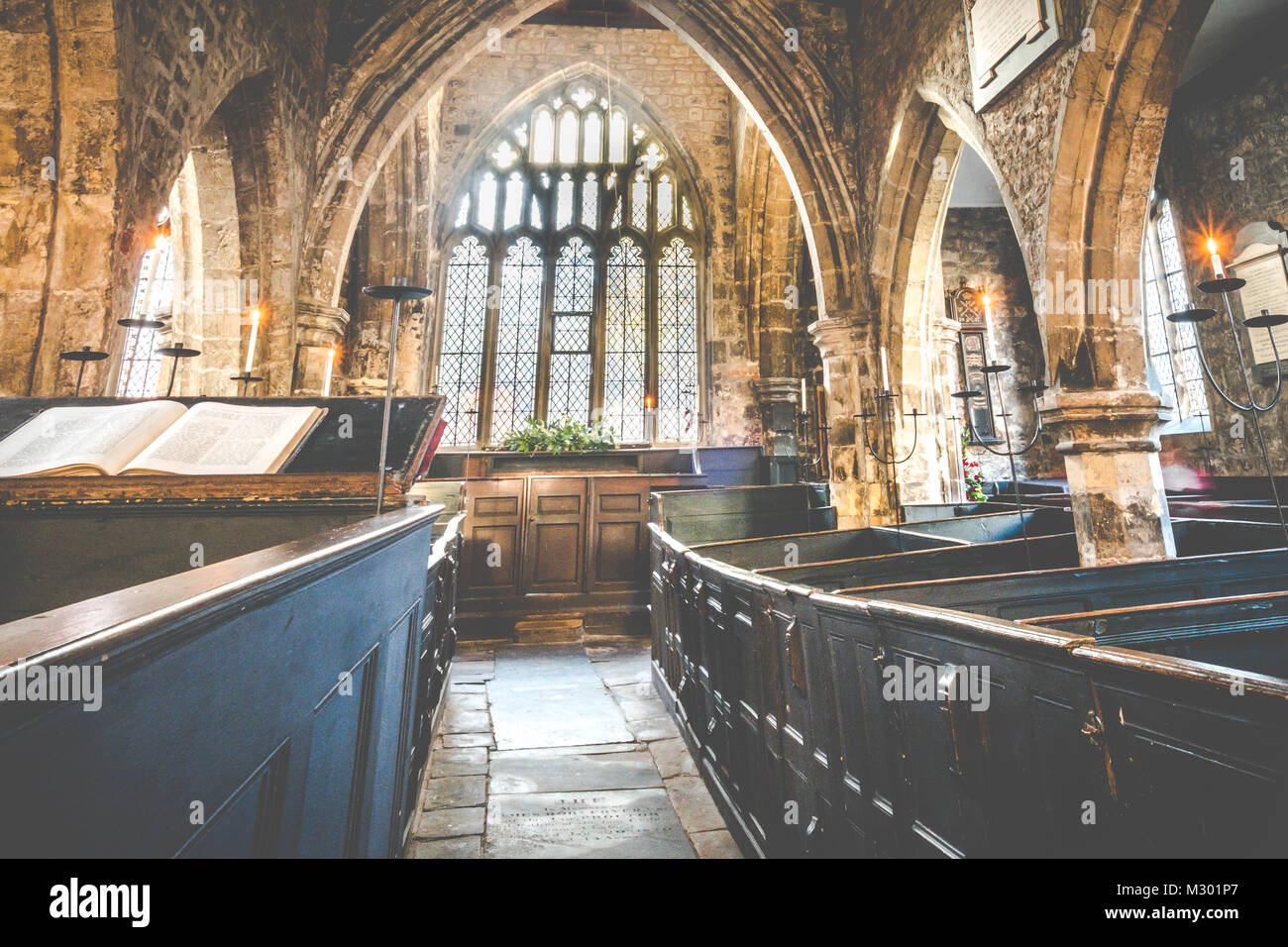 Very rare box pews of the ancient Holy Trinity church, Goodramgate ...