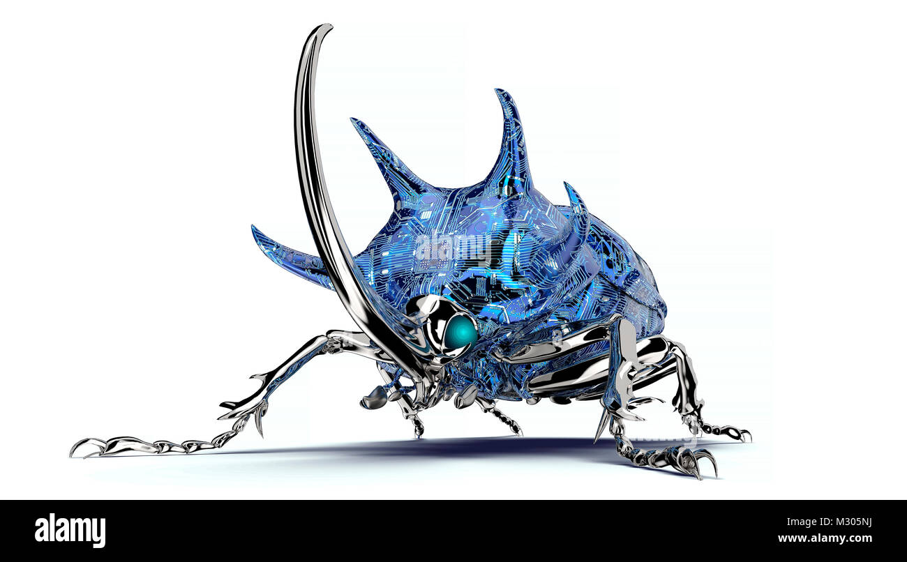 digital safety concept electronic computer bug isolated Stock Photo - Alamy