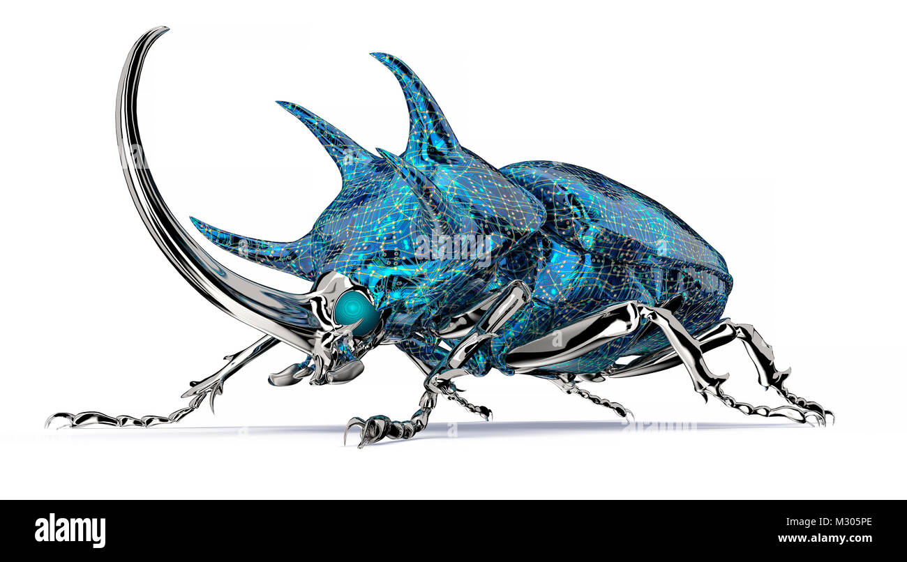 digital safety concept electronic computer bug isolated Stock Photo - Alamy