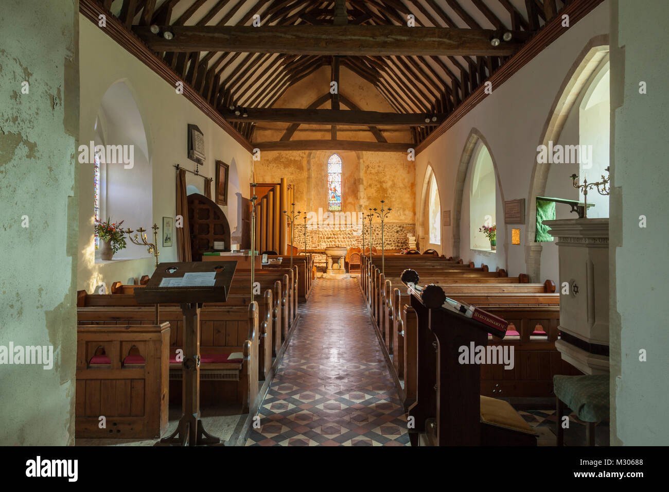 Interior village church hi-res stock photography and images - Alamy