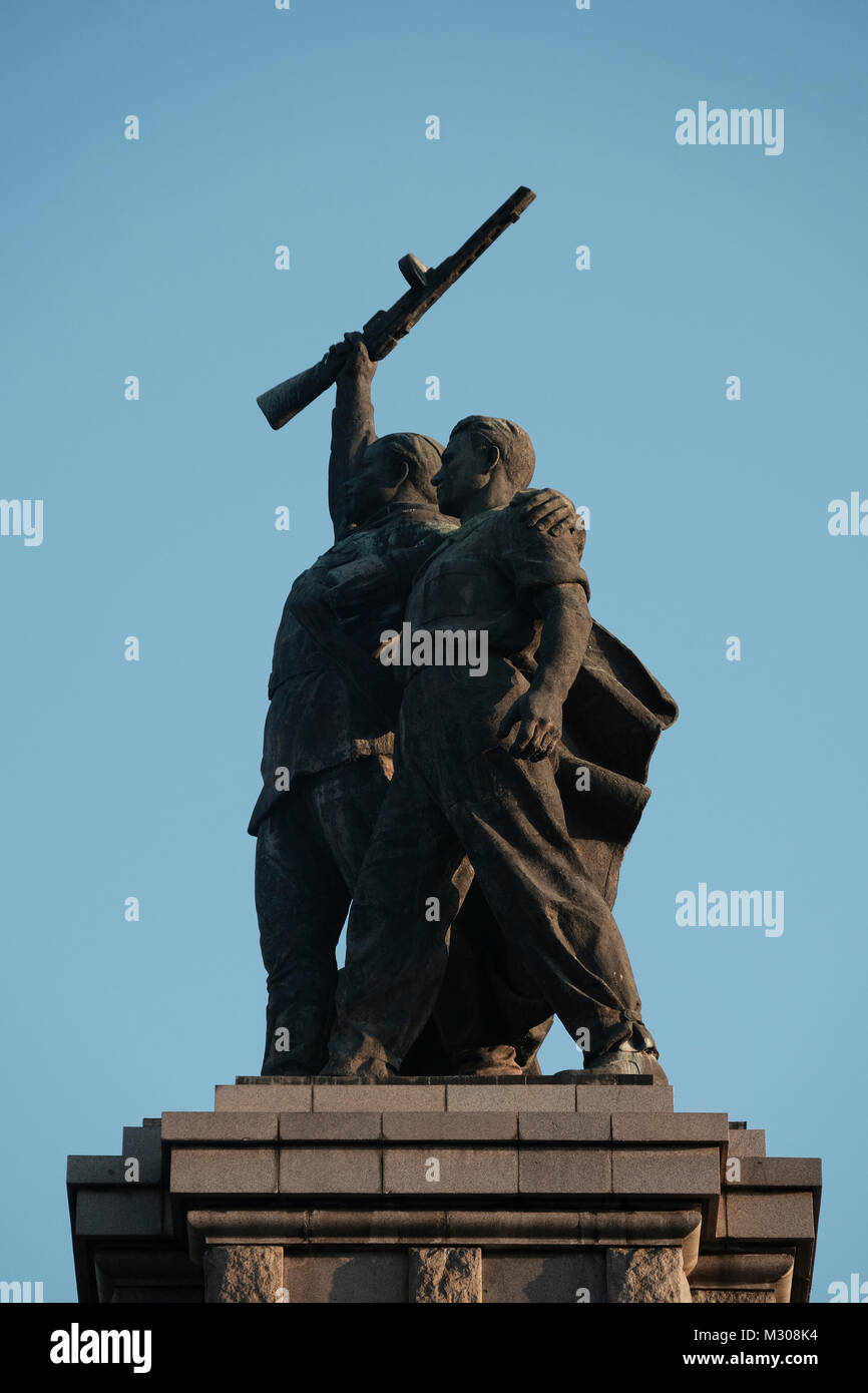 View of the Soviet-era monument to the Soviet Army located on Tsar ...