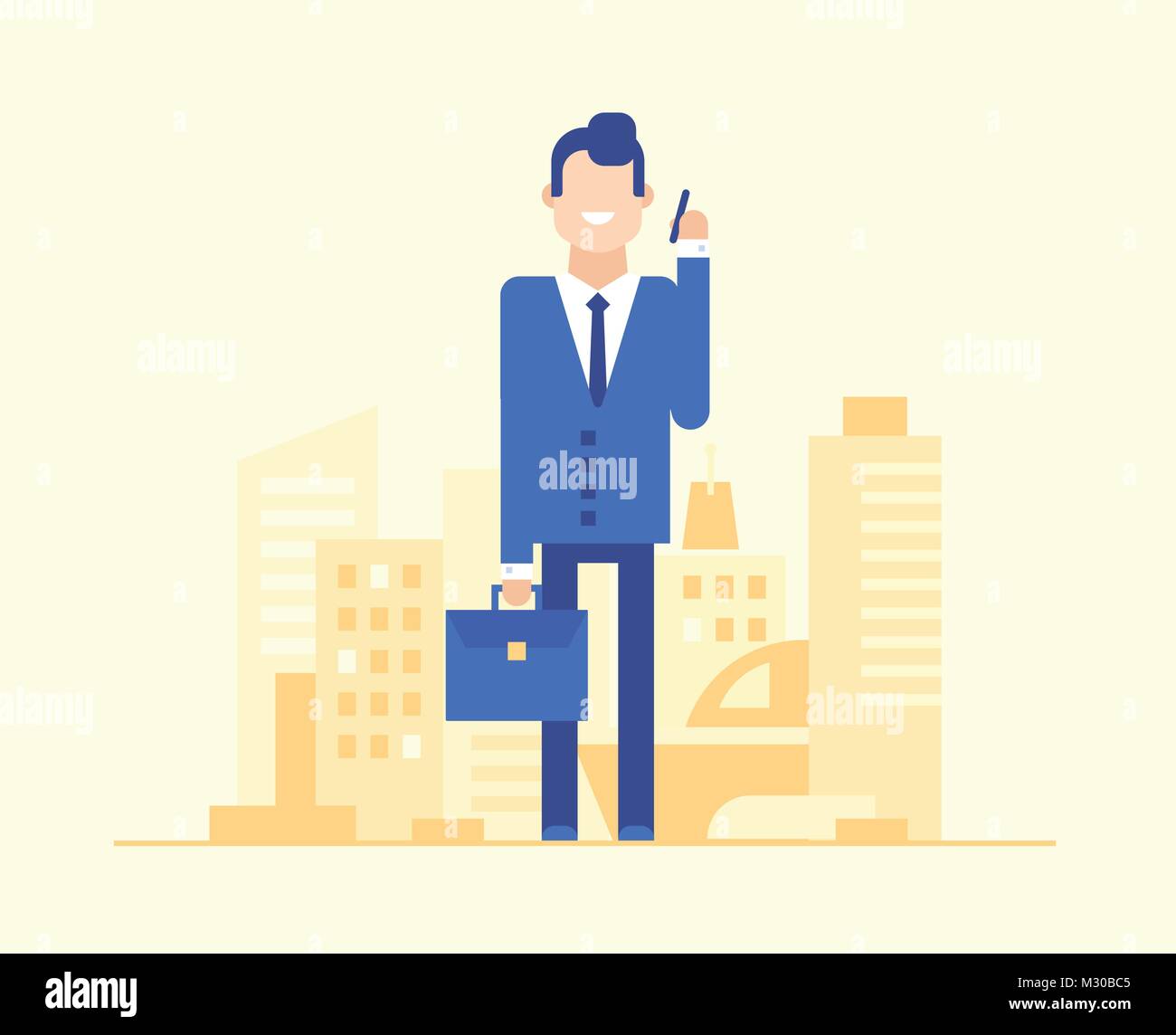 Modern communication man speak on Stock Vector Images - Alamy