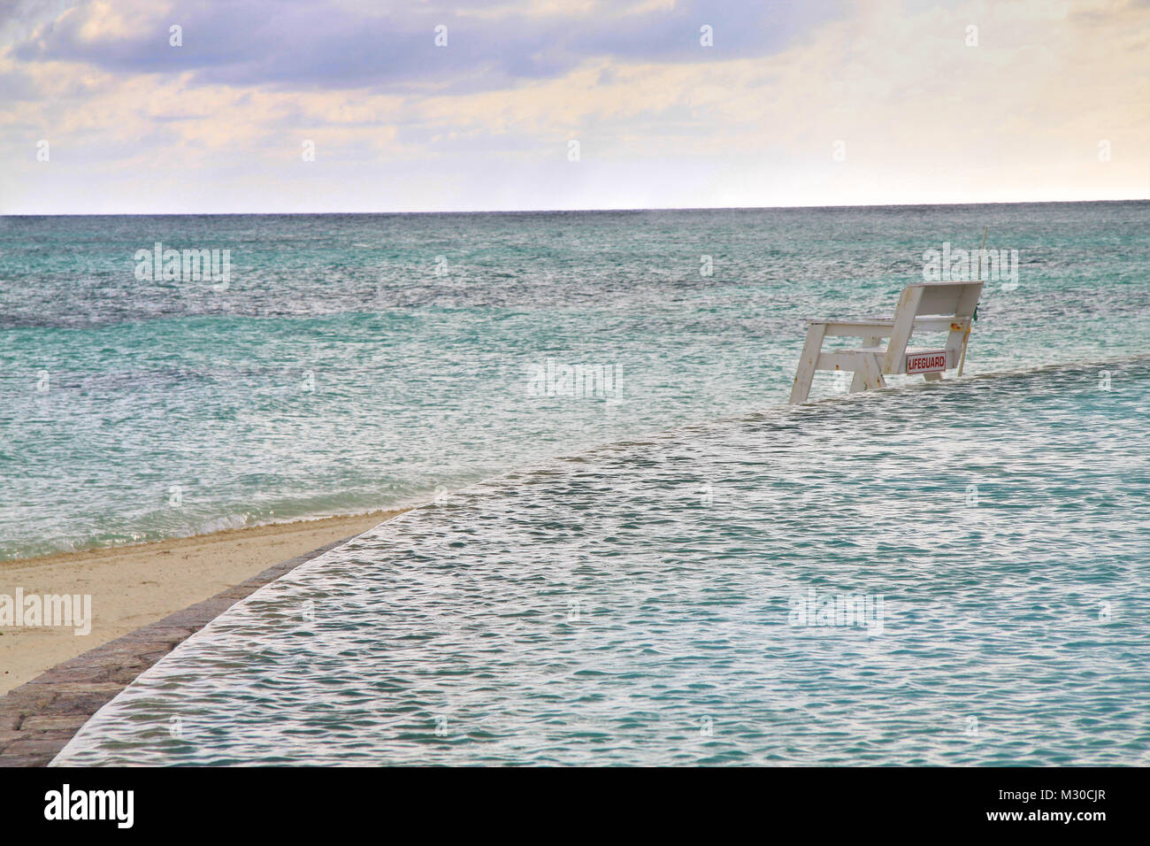 lifeguard chair in bahamas Stock Photo - Alamy