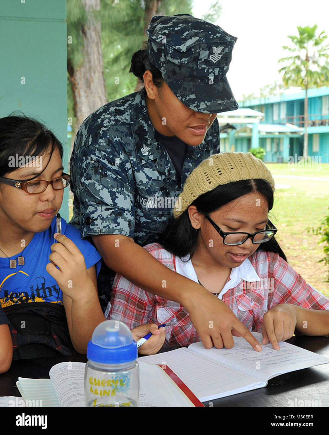 SAIPAN a community service project at school by #PACOM Stock Photo - Alamy