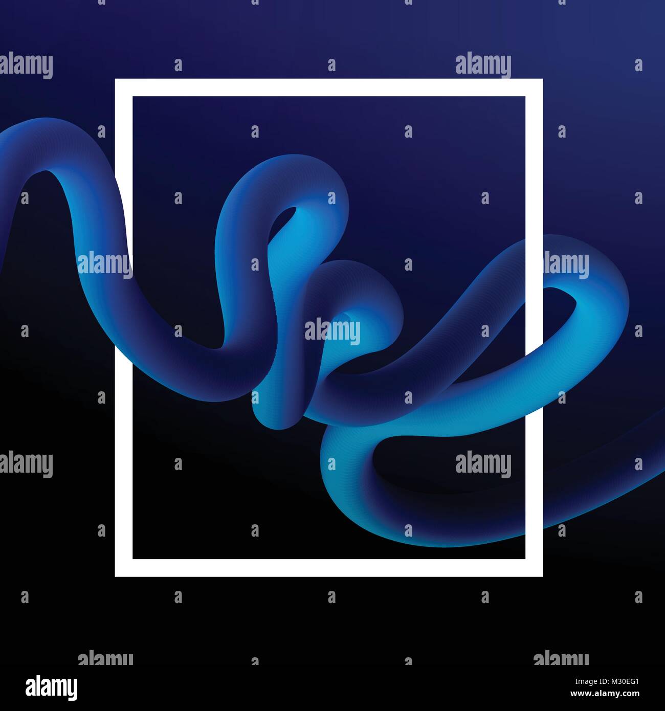 Abstract fluid line. Gradient flow design. Vector Stock Vector Image ...