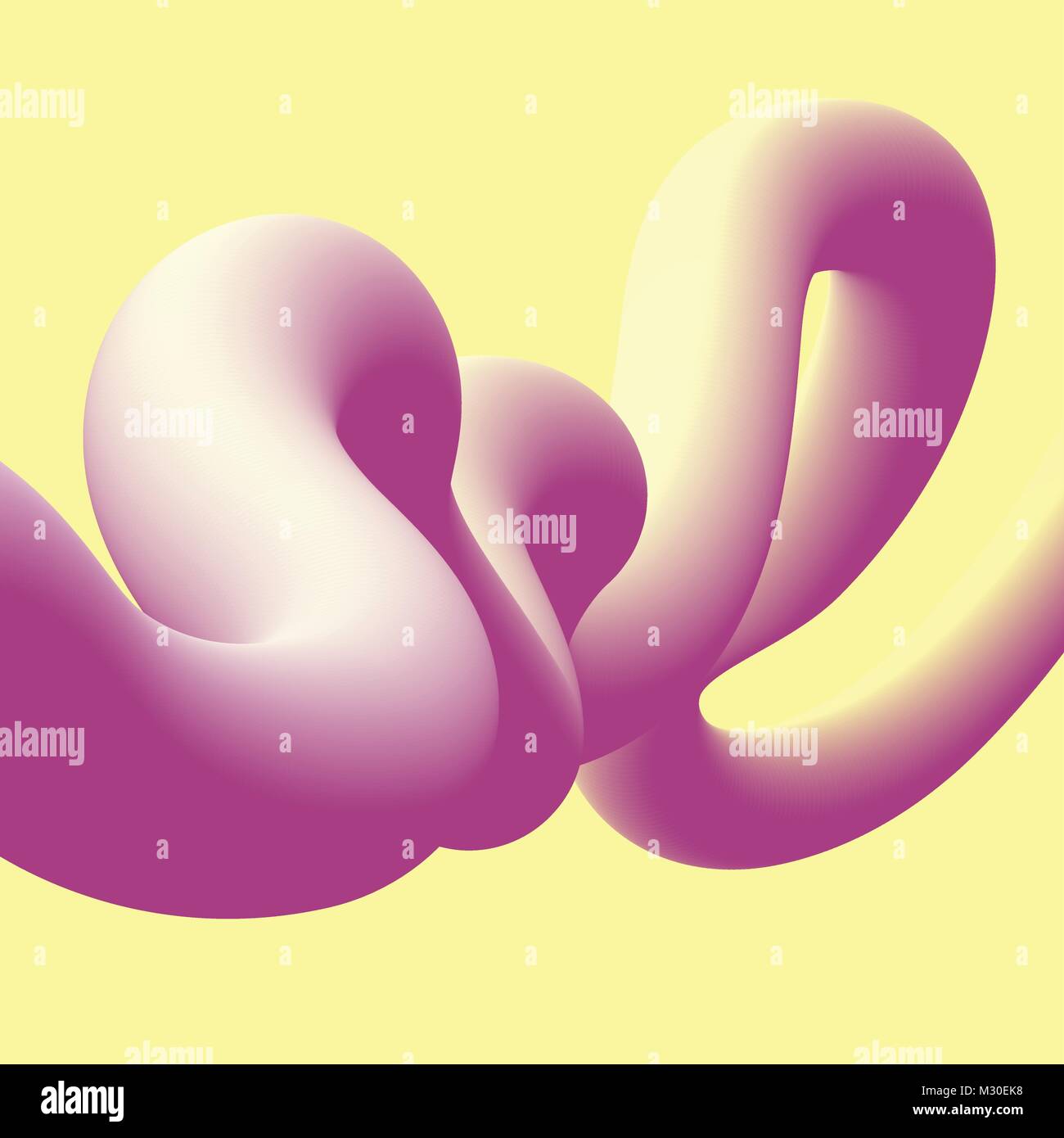 Abstract fluid line. Gradient flow design. Vector Stock Vector Image ...