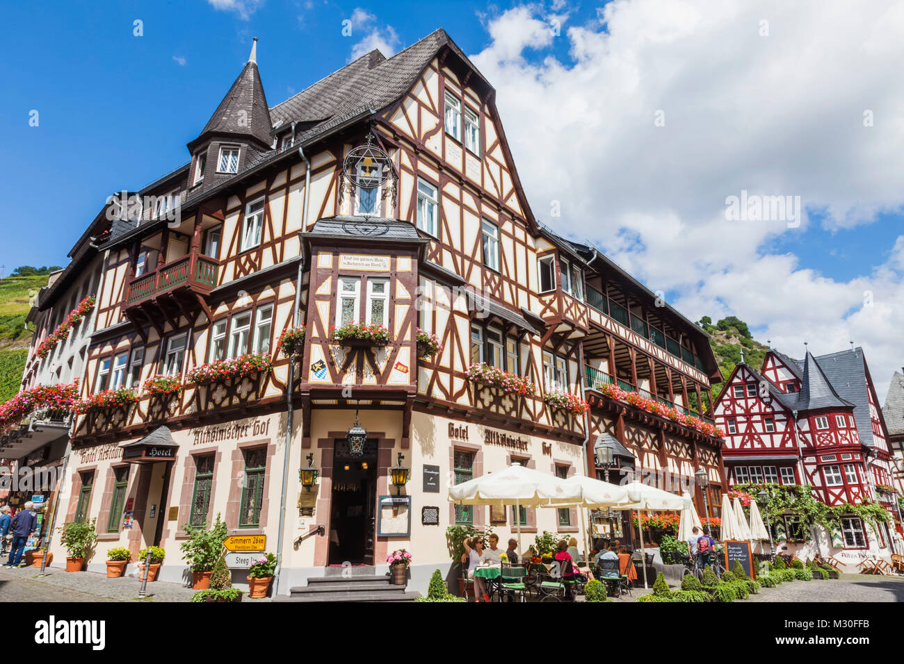 Germany, Rhineland-Palatinate, Bacharach, Town Centre Stock Photo - Alamy
