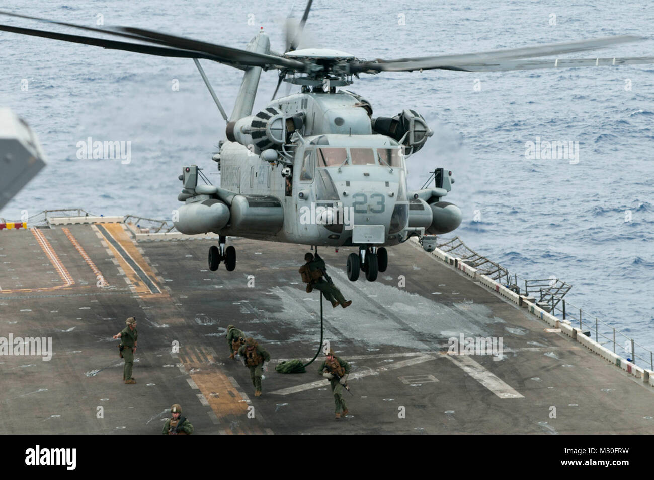 Super Sea Stallion helicopter to the flight deck by #PACOM Stock Photo ...