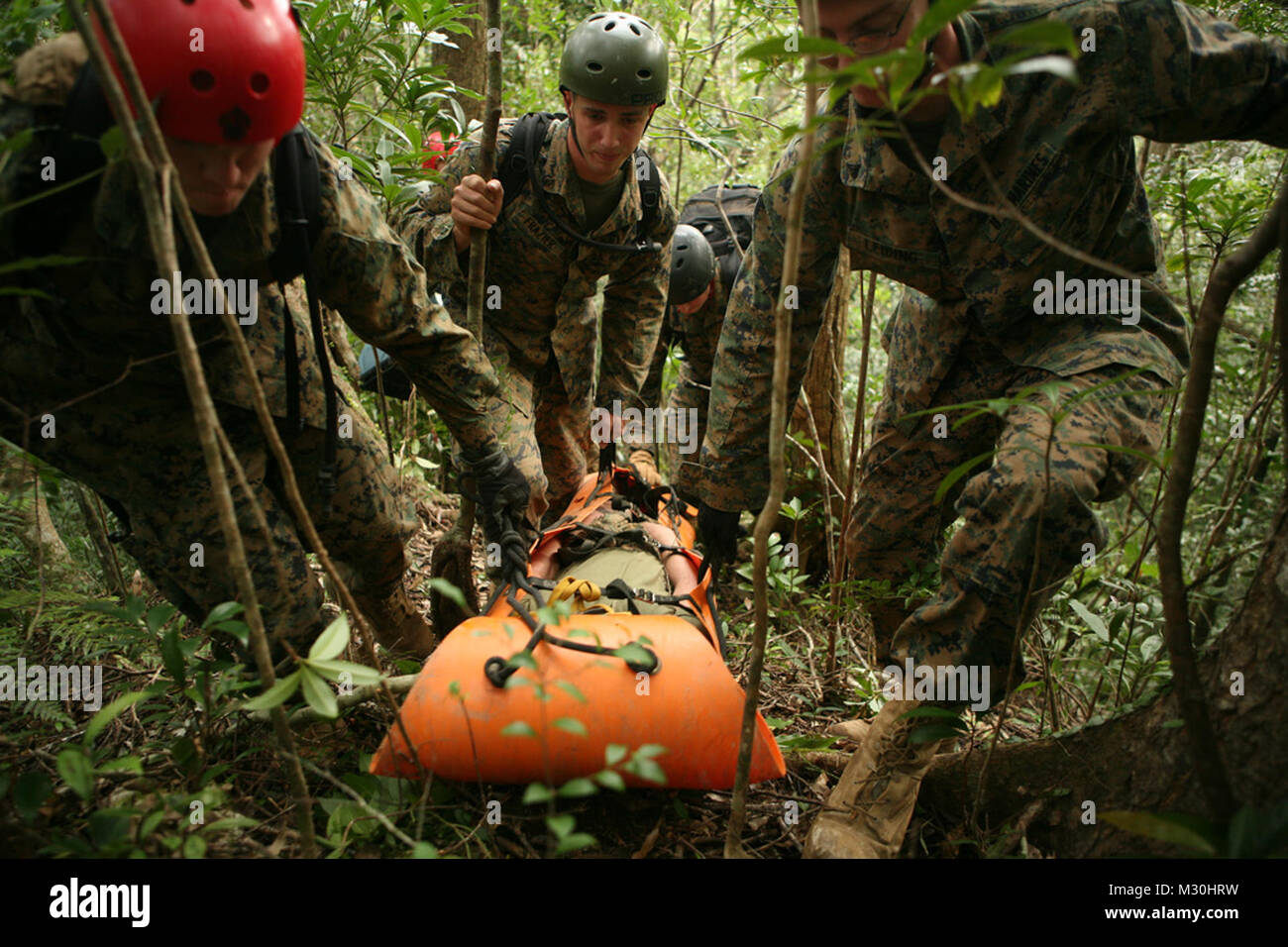 A search and rescue exercise at the Jungle Warfare Training Center by # ...
