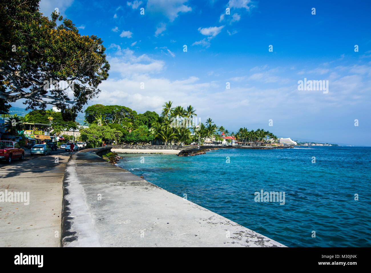 Stone pier in Kailua -Kona, Big Island, Hawaii Stock Photo - Alamy
