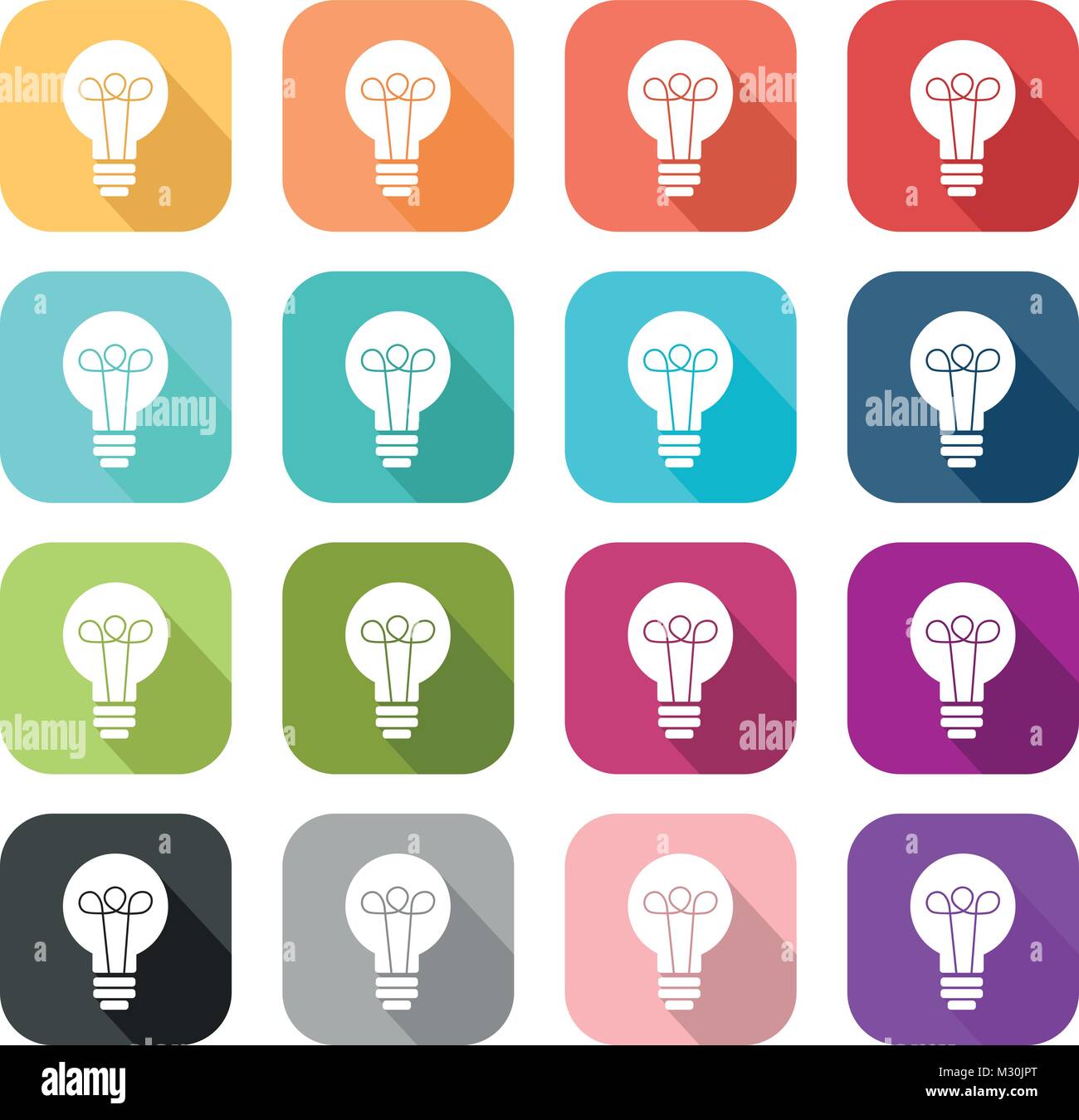 Icon of a light bulb to illustrate an idea, a solution, electricity ...
