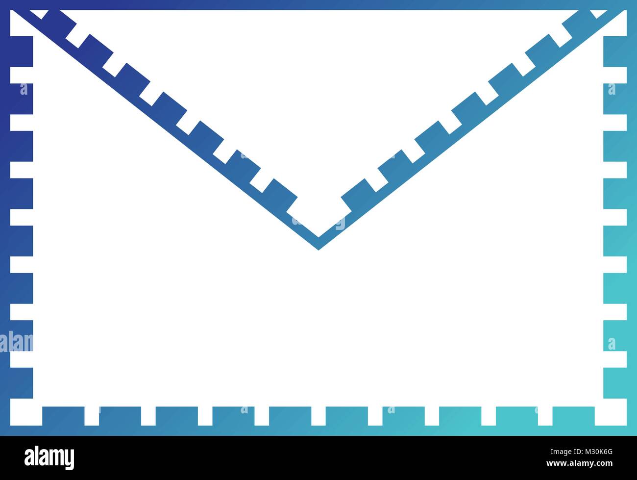 blue line e-mail letter text message style Stock Vector Image & Art - Alamy