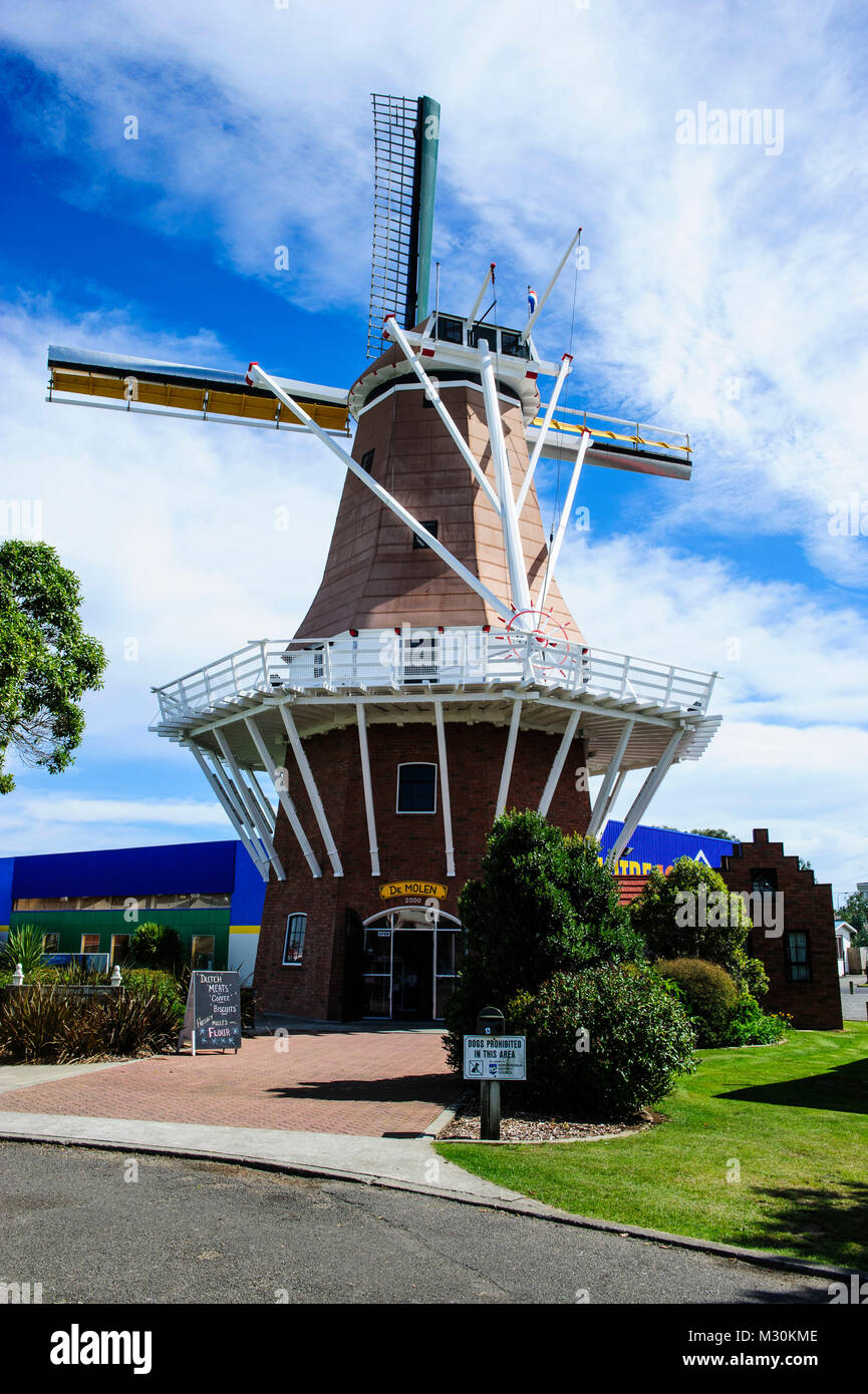 Windmill in Foxton, Kapiti Coast, North island, New Zealand Stock Photo ...