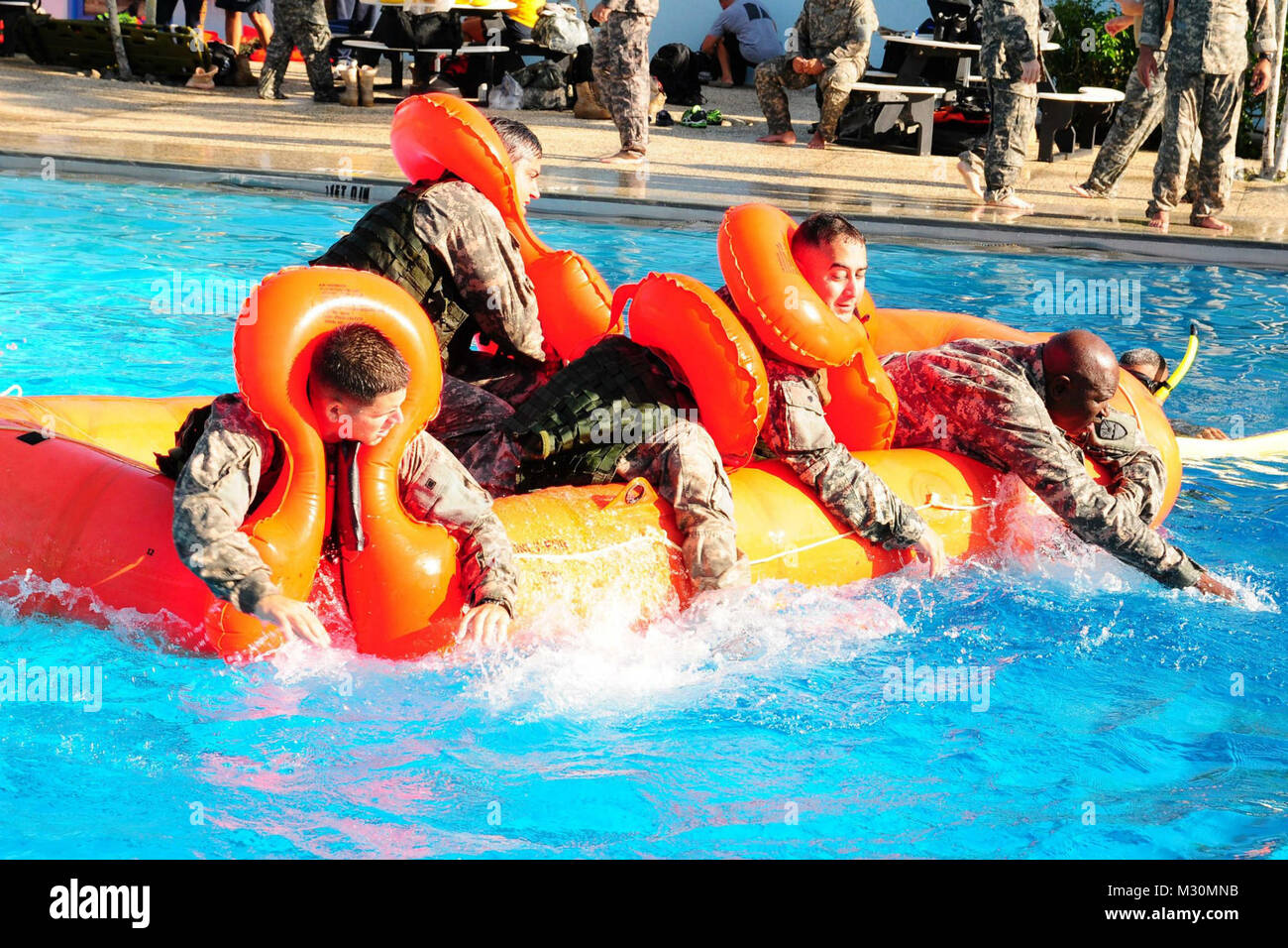 Water Survival Training by The National Guard Stock Photo - Alamy