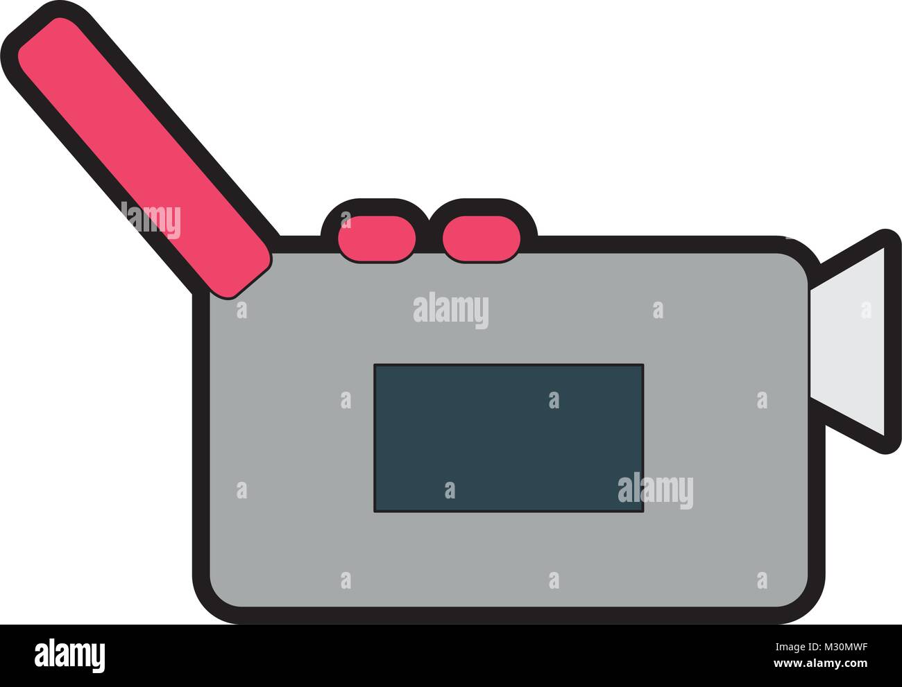 full color digital video camera recorder technology Stock Vector Image ...