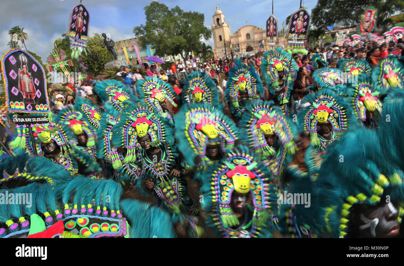 Festival in Kalibo, Aklan, Panay Island, Philippines Stock Photo - Alamy