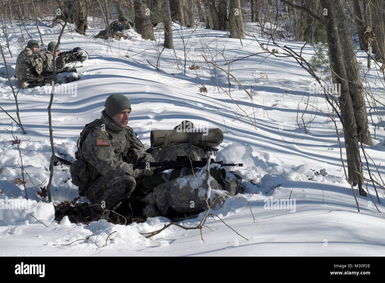 Linear defense drill by The National Guard Stock Photo - Alamy