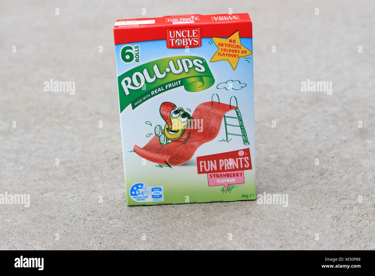 Uncle Toby's Chewy Choc Chip and Fruit Salad Roll ups Stock Photo - Alamy
