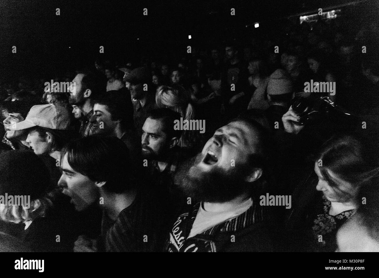 Guy cheering Black and White Stock Photos & Images - Alamy