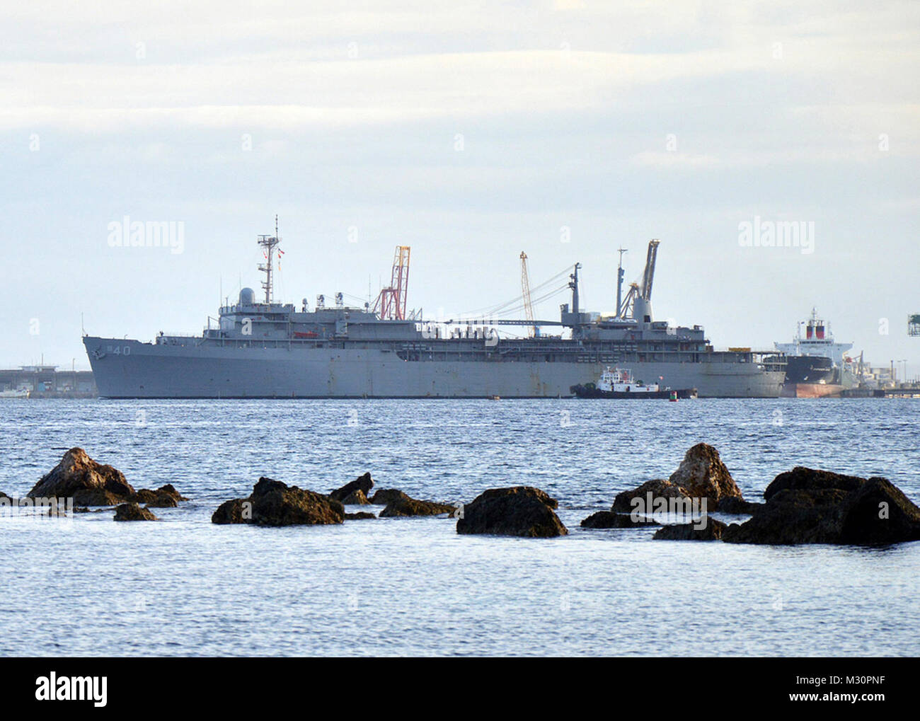 The submarine tender USS Frank Cable by #PACOM Stock Photo - Alamy