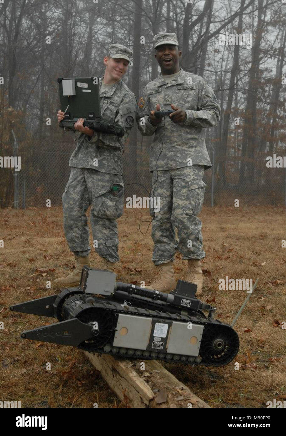 Robot training by The National Guard Stock Photo - Alamy