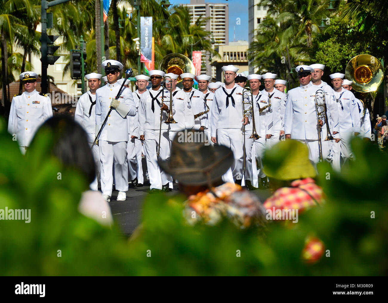 U.S. Pacific Fleet Band marches in the 25th annual Martin Luther King ...