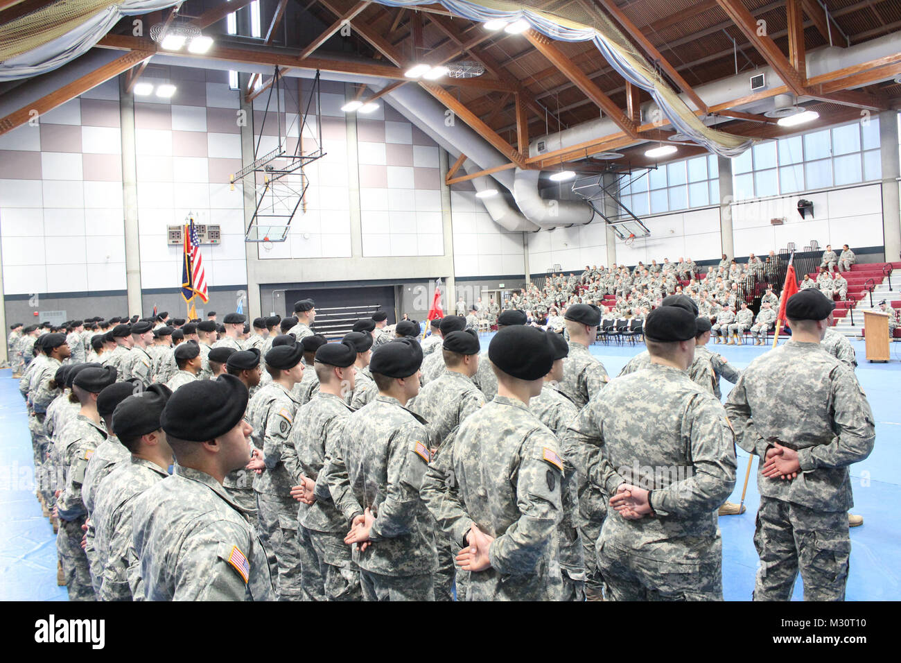 Soldiers from the five companies comprising the Brigade Troops ...