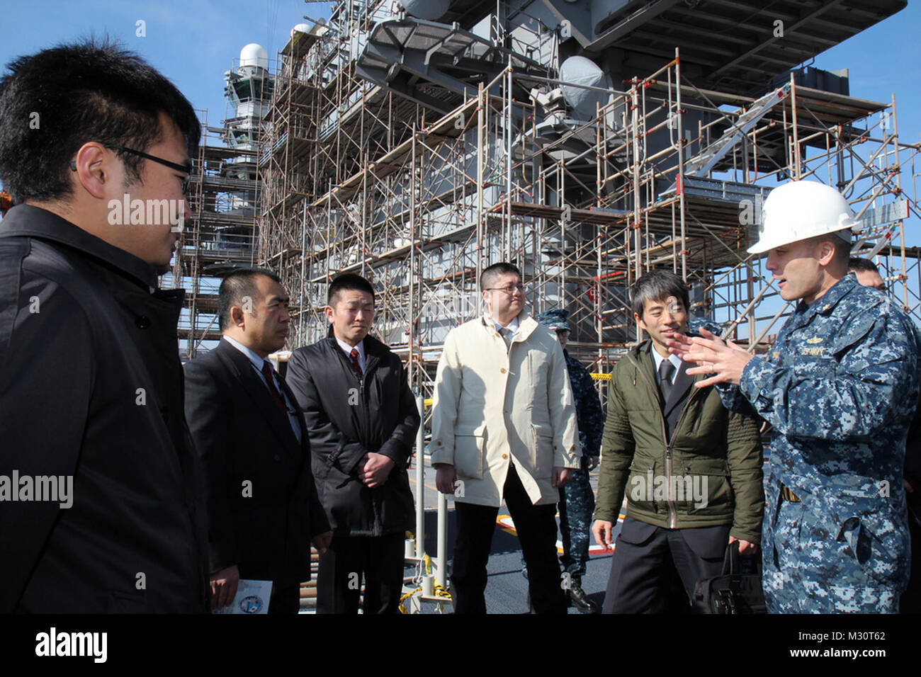 A tour of the USS GW ship u2019s flight deck by #PACOM Stock Photo - Alamy